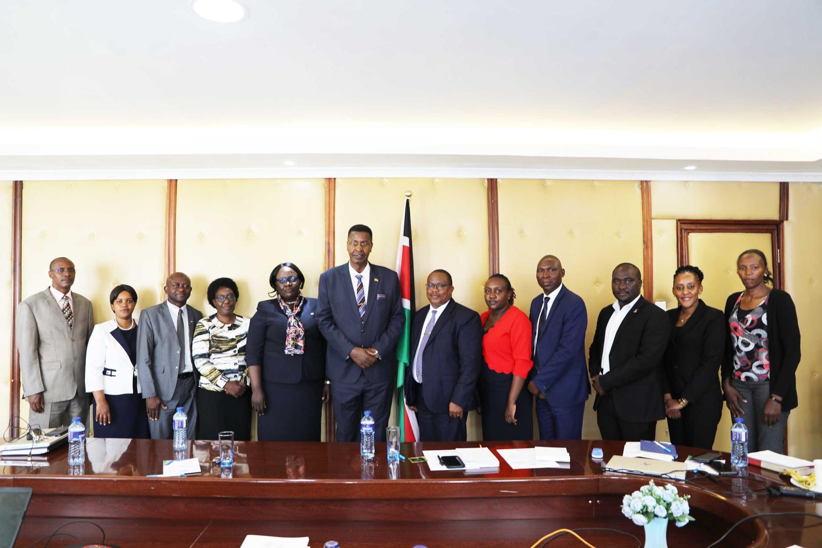 Familiarization Visit Meeting, Amb Peter Ngure and Jane Luseneka, permanent delegation of Kenya ...